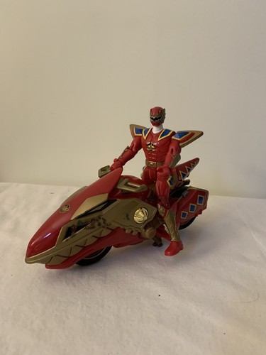 Power Rangers Dino Thunder Red Raptor Cycle Bandai Motorcycle Bike and ...