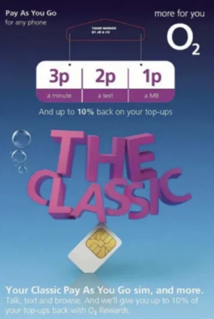 X2 2025 NEW O2 Sim Card New Sealed Classic Pay As You Go 02 same day ...