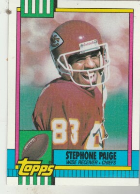 FREE SHIPPING-MINT-1990 Topps #258 Stephone Paige Kansas City Chiefs | eBay