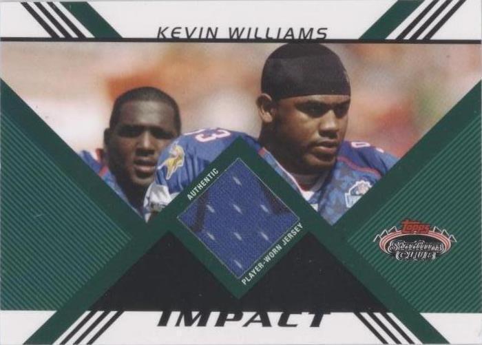 2008 Topps Stadium Club - Impact Relics Kevin Williams #IR-KWI /1399 ...