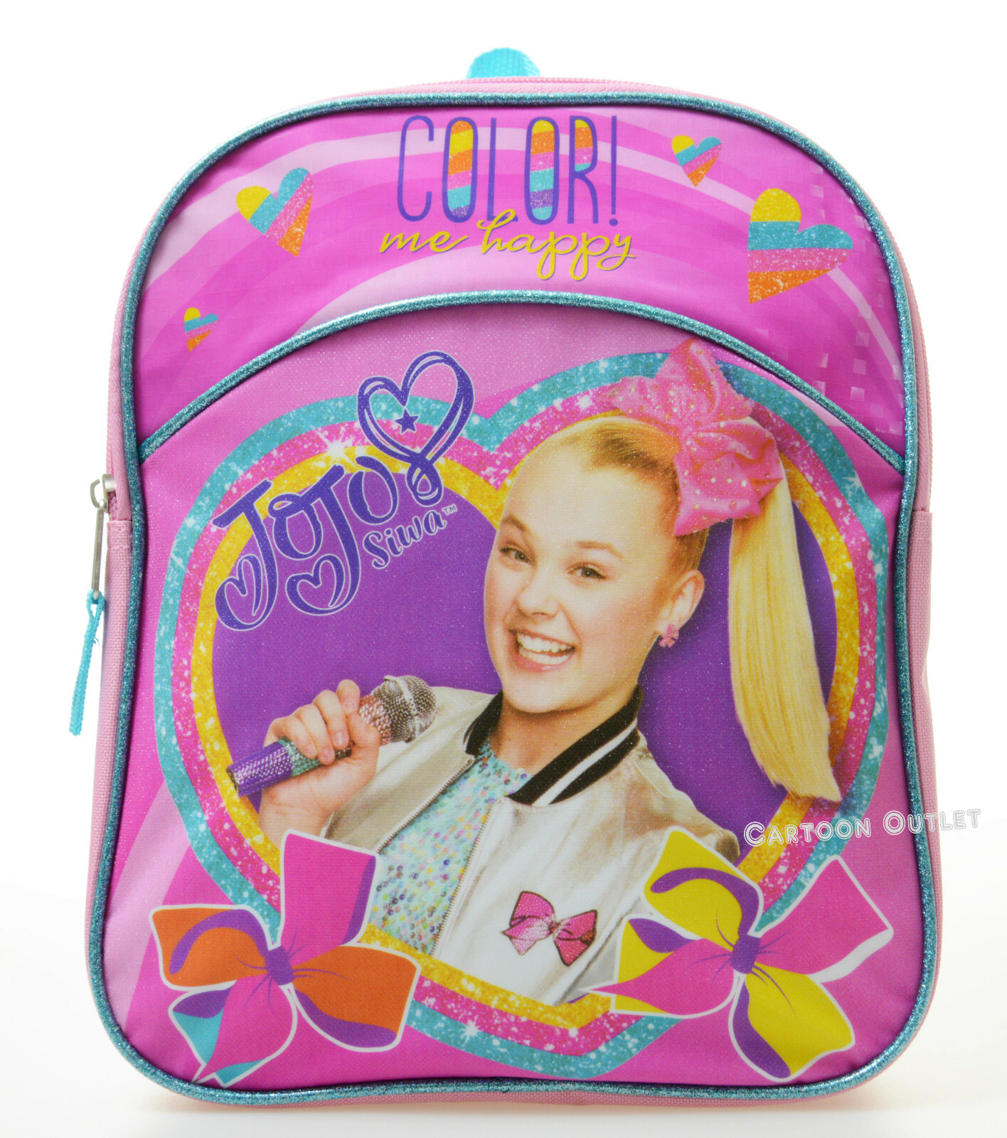 JoJo Siwa Backpack Girls Small School Book Carry Bag Play Kids 11" Pre ...