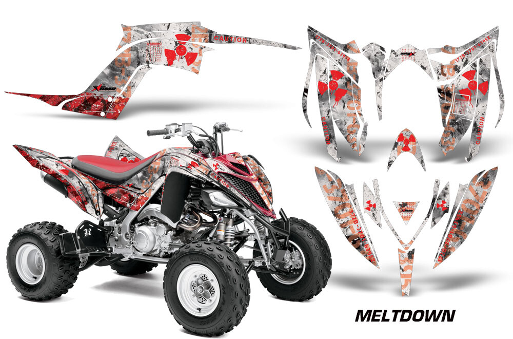 ATV Graphics Kit Sticker Decal for Yamaha Raptor 700R 13-22 Meltdwn-R W ...