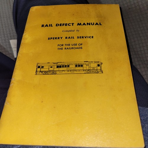Vintage 1966 Rail Defect Manual, Sperry Rail Service | eBay