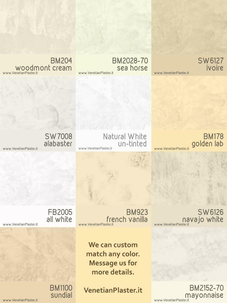 Venetian Plaster Colors