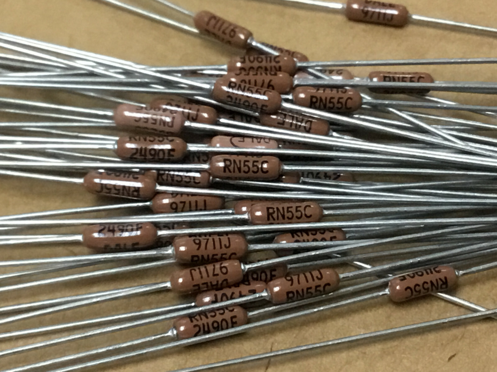 (20 PC) DALE RN55C2490F Metal Film Resistors 249 Ohm, 200V, 1±%, 50ppm ...