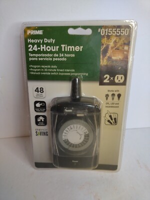 Utilitech 15-Amp 2-Outlet Mechanical Residential Plug-In Lighting Timer ...