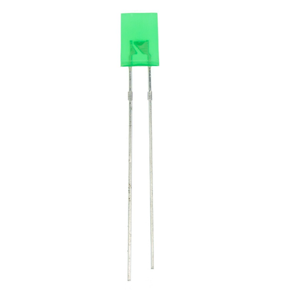 100pcs 2X5X7 square LED emitting diode White Yellow Red Green Blue ...