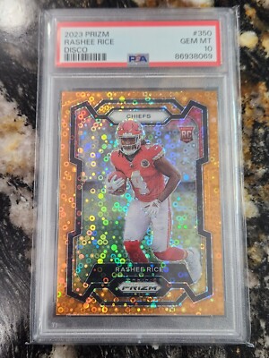 2023 Rashee Rice RC #350 Orange Disco Prizm Psa 10 Gem Mint! | eBay