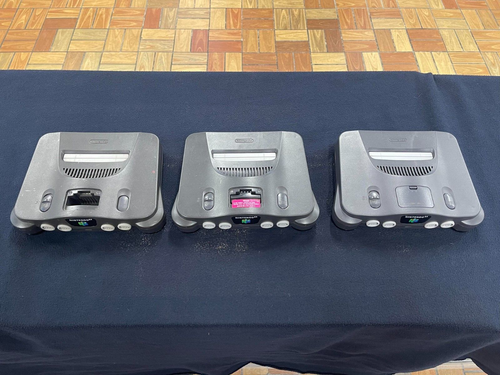 LOT OF 3: Nintendo 64 N64 Control Deck USA Console ONLY *AS IS* PLEASE ...