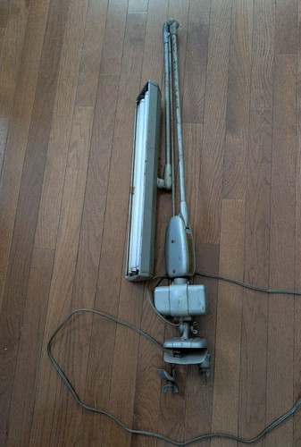 Vintage Dazor # P-2134 Industrial Floating Fixture Drafting Clamp-on ...