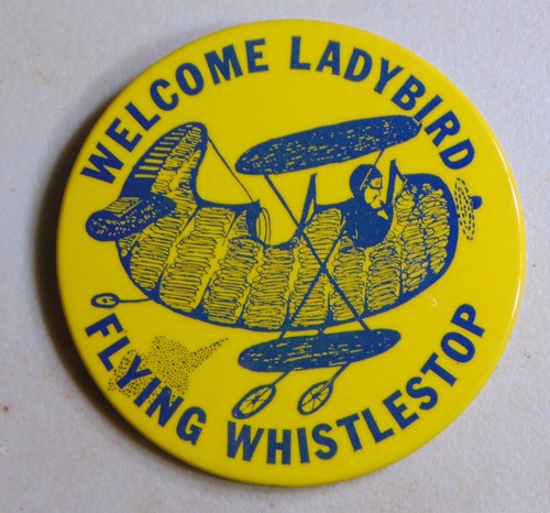 Lady Bird Johnson 1964 First Lady campaign pin button political | eBay