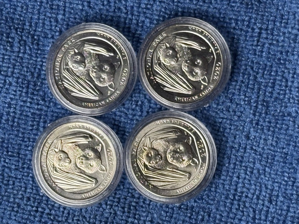 2020-W American Samoa (Bat Quarter) West Point Minted V75 Privy- P-D-S ...