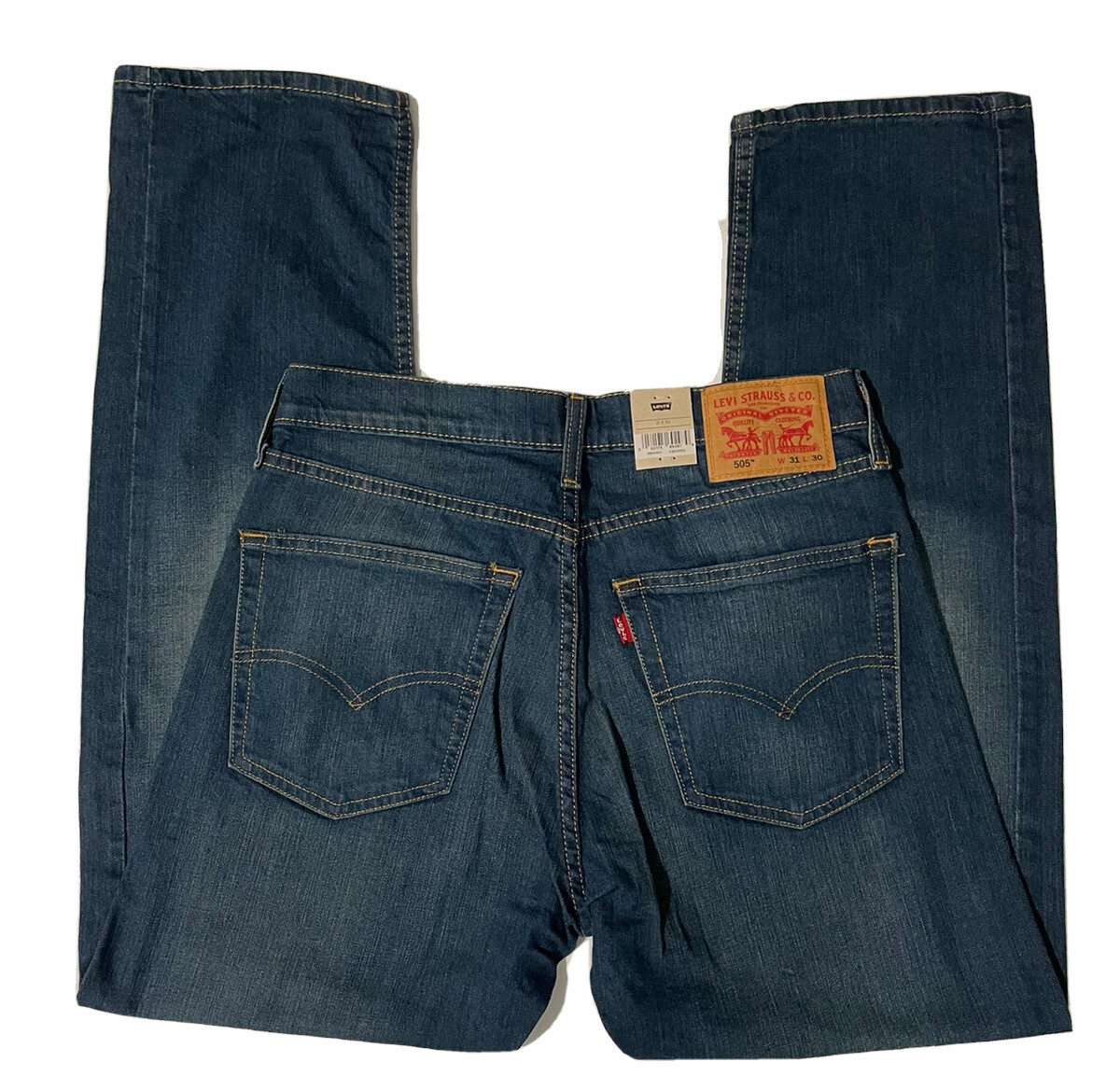 Men's Levi's 505 jeans Stretch Regular Fit Jeans blue color style ...