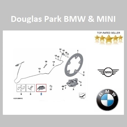 BMW Motorrad Genuine Rear Brake Pads.K40-K1200S,K1300S K43-K1200R ...