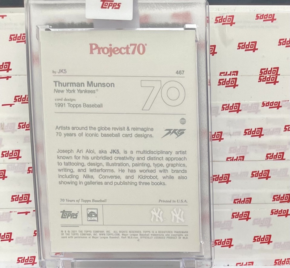 Topps Project 70® Card 467 - 1991 Thurman Munson by JK5 NY Yankees | eBay