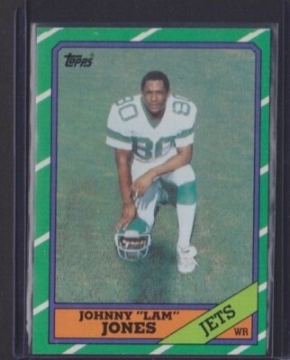 1986 TOPPS JOHNNY "LAM" JONES #98 JETS TEXAS LONGHORNS PACK FRESH NM ...