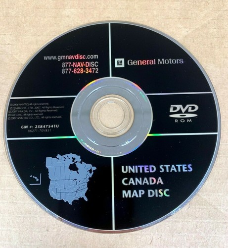 GM Navigation Map DVD #25847541U for U.S. & Canada OEM | eBay