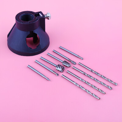 Dremel Rotary Multi Tool Cutting Guide HSS Router Drill Bits Set ...