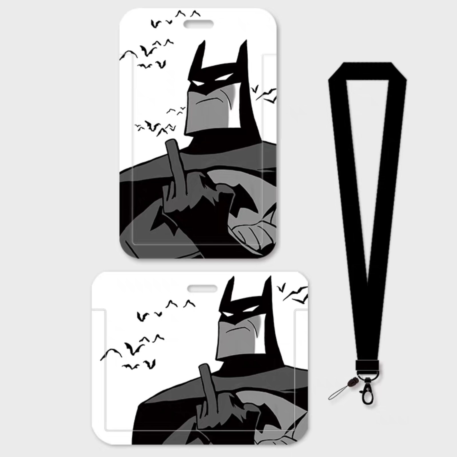 Comic Batman Rectangular ID Holder with 18 inch Lanyard | eBay