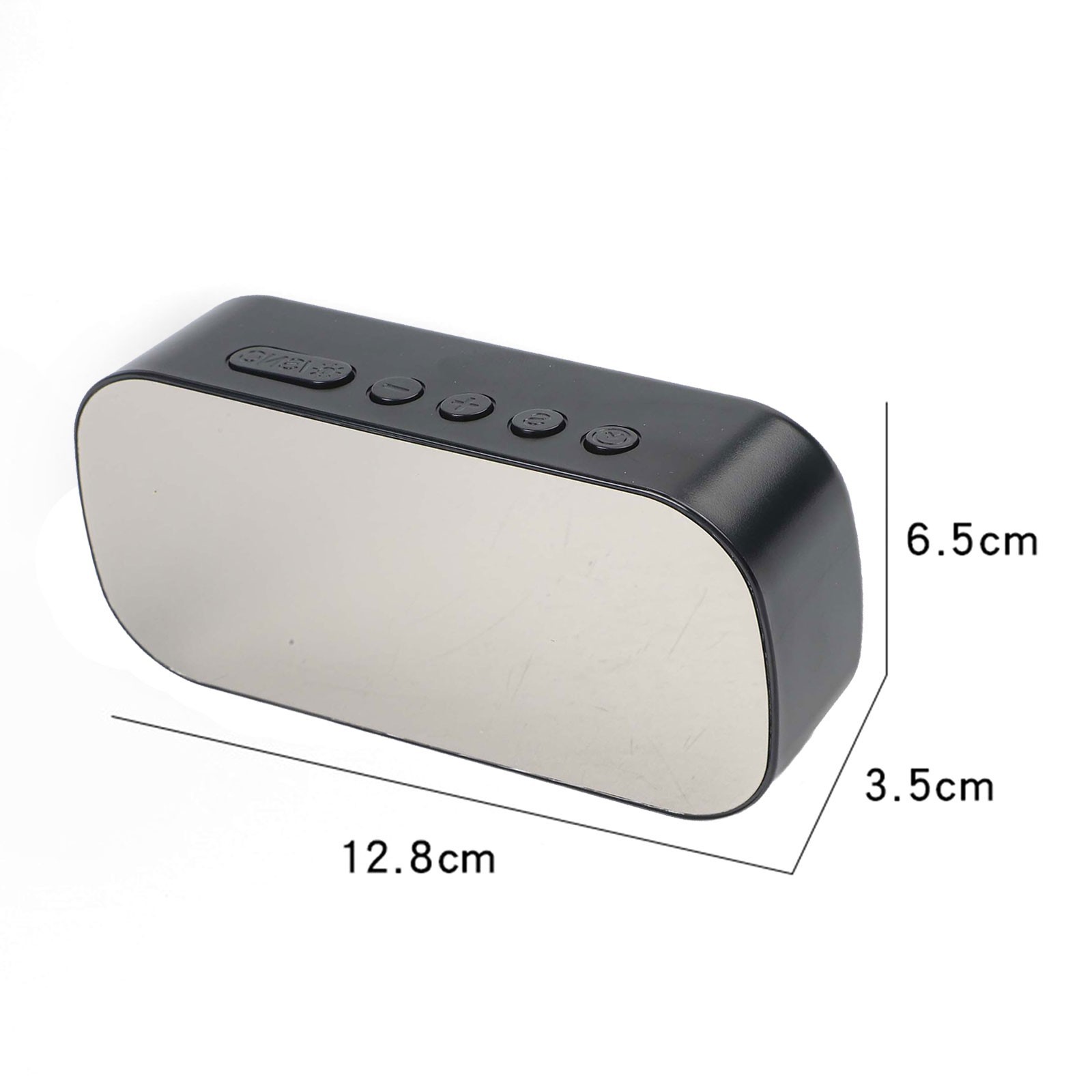 Digital Alarm Clock LED Alarm Clock LED White/Black Shell 12/24 Hour ...