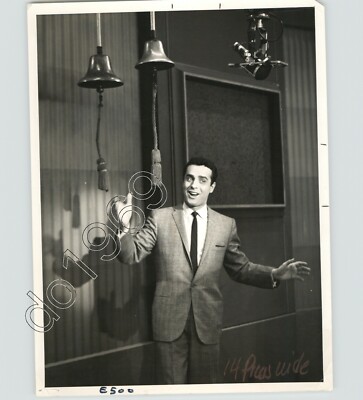 Vintage 1961 TV Music Press Photo Singer George DeWitt Quiz Host Name ...