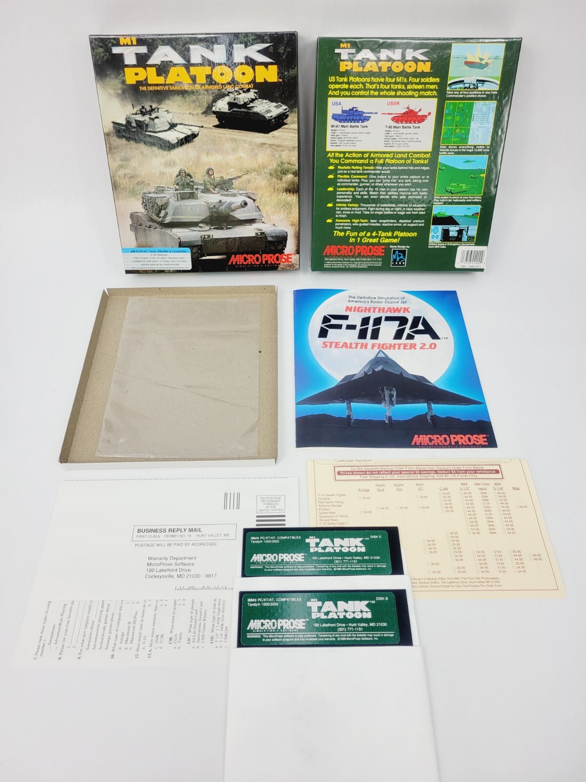 M1 Tank Platoon Big Box PC Game - Armored Land Combat (PC, 1989 ...