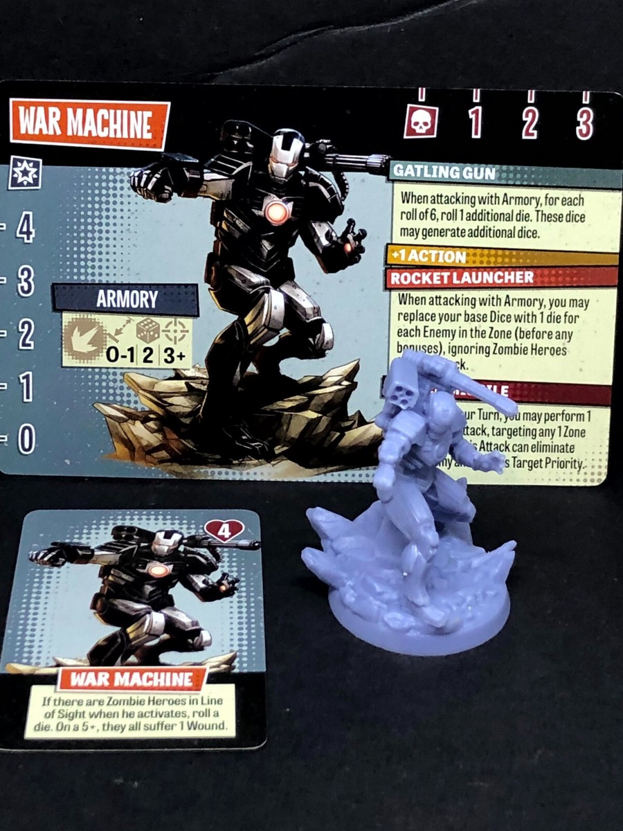 Marvel Zombies War Machine Zombicide Marvel Zombies Kickstarter Hero