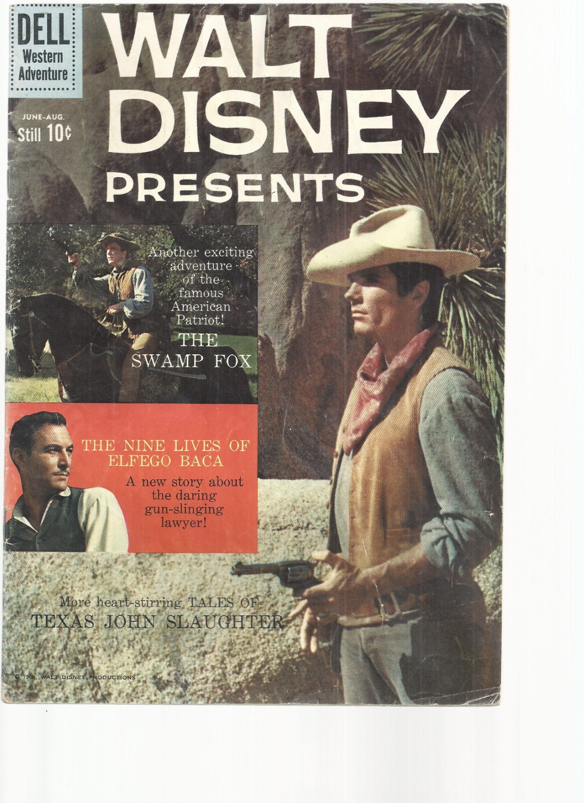 Walt Disney Presents The Swamp Fox, Texas John Slaughter and Elfego ...