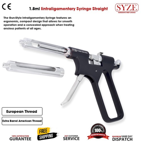 Intraligamentary 1.8ml Pistol Injection Dental Syringe American ...