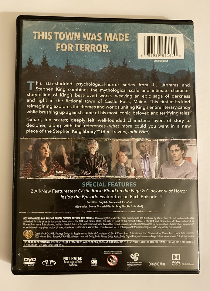 Castle Rock: The Complete First Season (DVD, 2018) 883929651610| eBay
