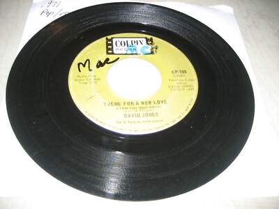 DAVID JONES GIRL FROM CHELSEA / THEME FOR NEW LOVE 45 VG+ Colpix CP-789 ...