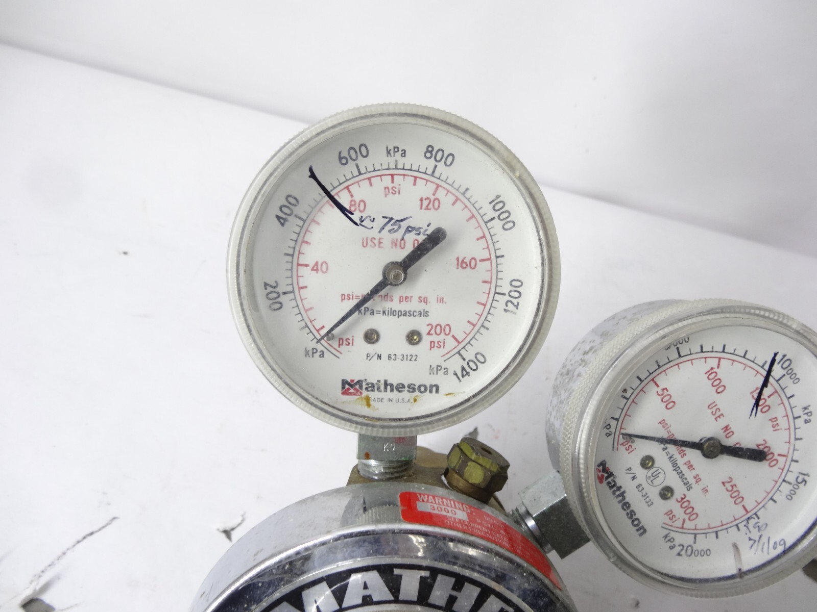 MATHESON 8H - 580 GAS 3000 PSIG Regulator | eBay