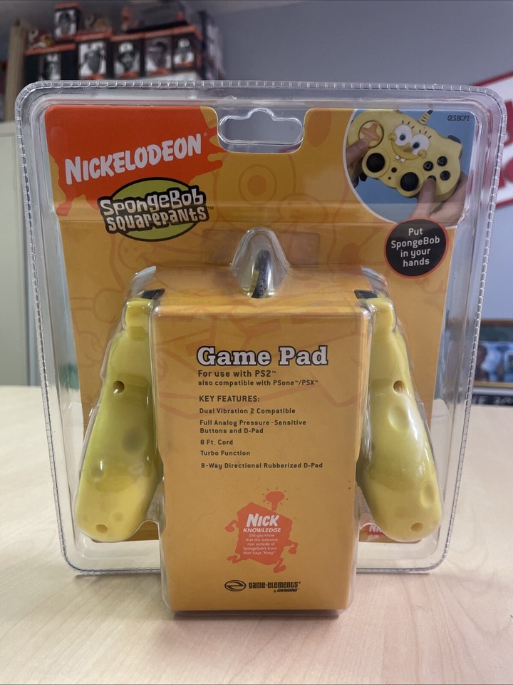 NICKELODEON SPONGEBOB SQUAREPANTS PS2 GAME PAD CONTROLLER - BRAND NEW ...