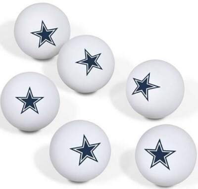 NFL Dallas Cowboys Ping Pong Balls - 6 Pack, New | eBay