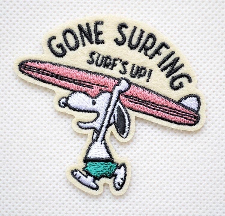 Peanuts Snoopy embroidery patch appliqué wappen SURF'S Up Surf | eBay