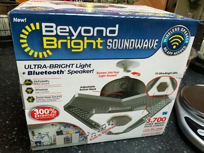 BEYOND BRIGHT SOUNDWAVE LIGHT WITH BLUETOOTH SPEAKER | eBay