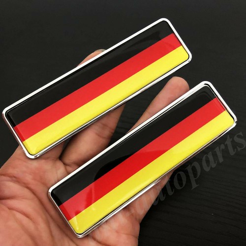 2pcs Metal Germany Deutschland Flag Car Trunk Fender Emblem Badge Decal ...