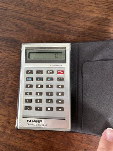 Vintage Sharp Elsi Mate EL-824S Pocket Size Calculator Mitsui Bank | eBay