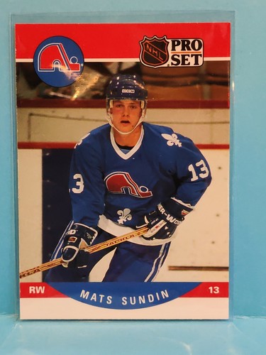 1990-91 Pro Set Hockey Mats Sundin Rookie Card #636 Quebec Nordiques ...