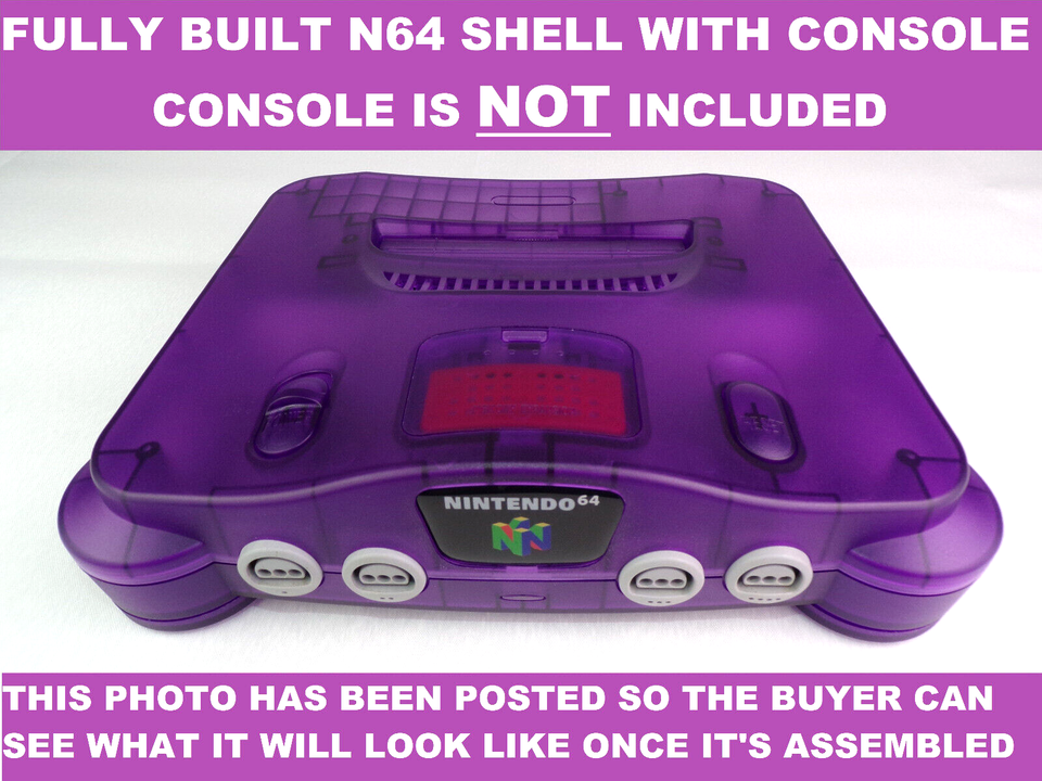 Full Housing Case N64 Shell Cover Replacement for Nintendo 64 Console ...