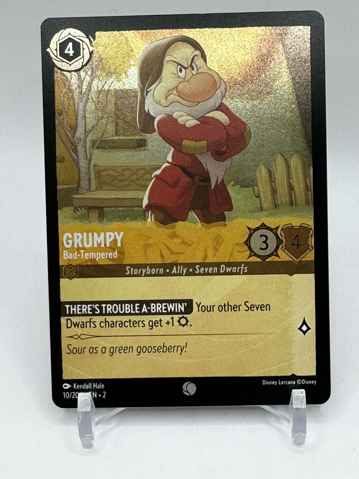Disney Lorcana - Grumpy 10/204 Common COLD FOIL - Rise Of The Floodborn NM | eBay