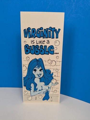 Vintage 70's Happy Birthday Virginity Adult Novelty Funny Greeting Card ...