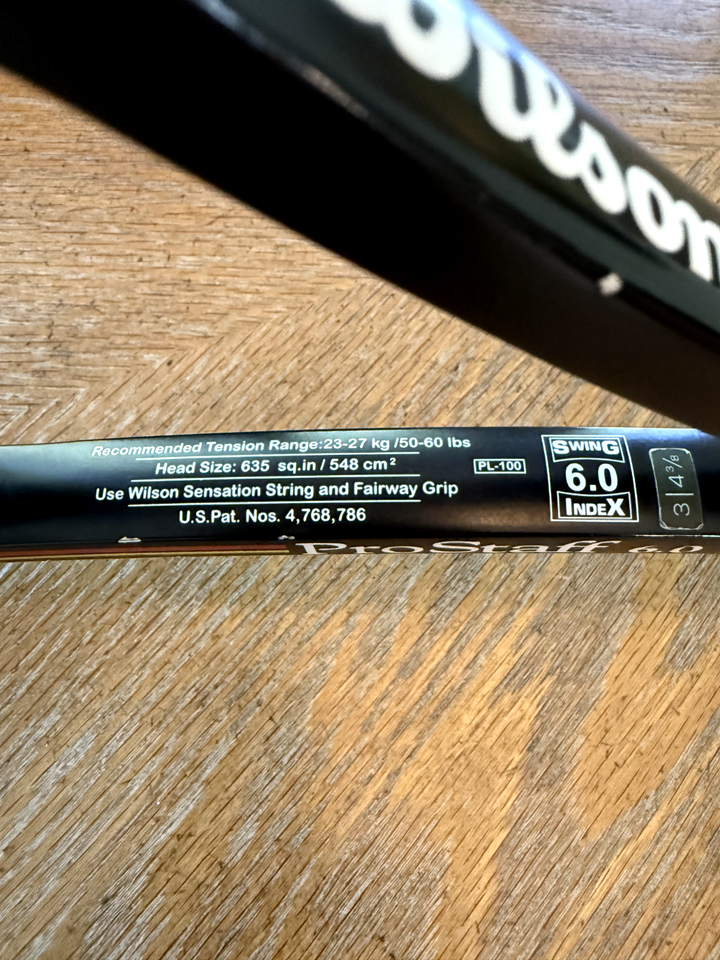 WILSON PRO STAFF 6.0 MIDSIZE 85 TENNIS RACQUET (4 3/8) | eBay