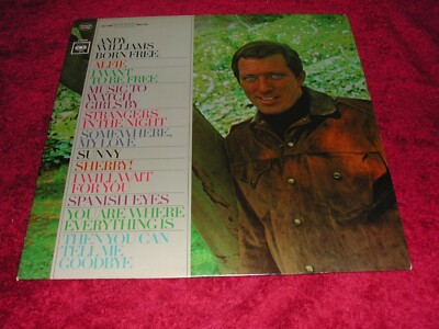 Andy Williams " Born Free" 1967 LP Stereo Columbia Records CS 9480 NM ...