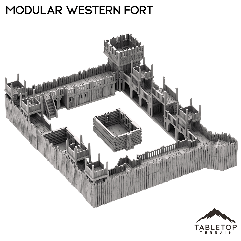 Modular Western Fort - Old Wild Western Rush - Wild West Terrain ...