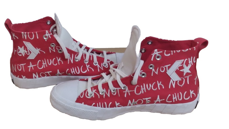All Stars Converse Not A Chuck High Top Untitled Red Mens 10.5 Sneakers ...