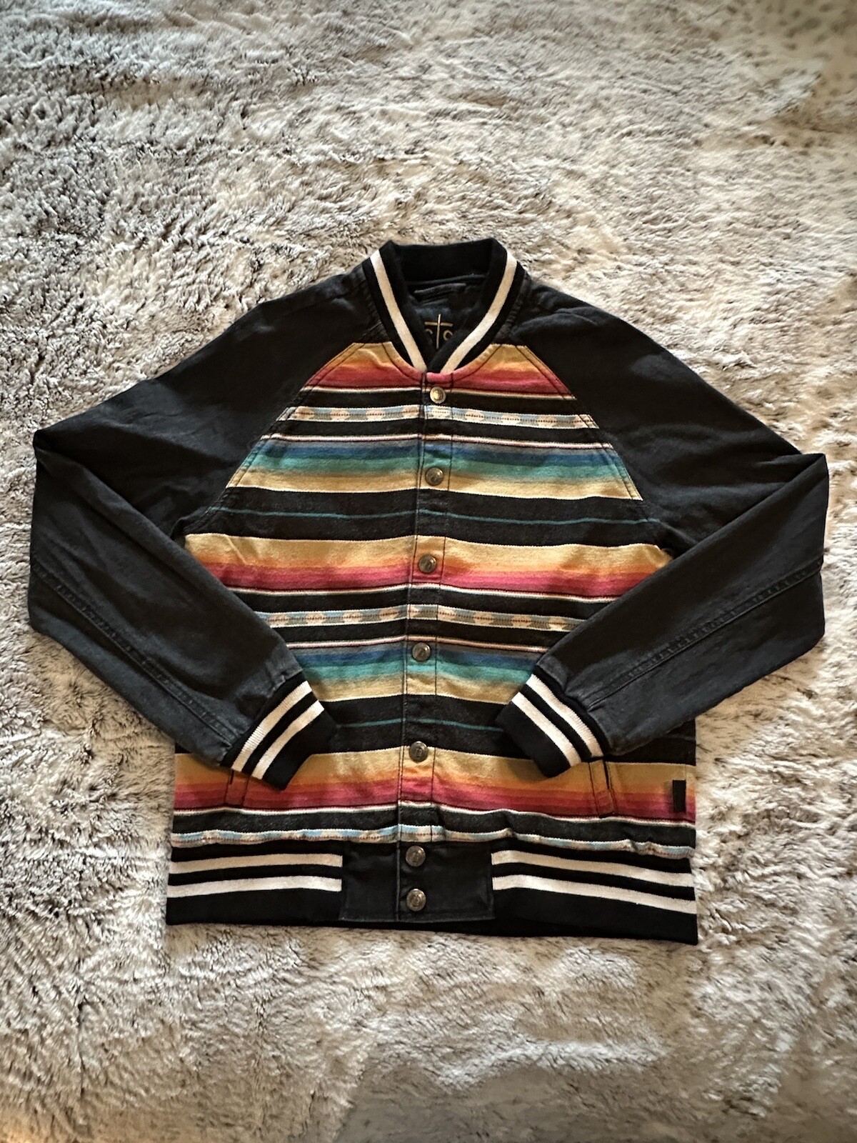 STS Ranch Wear Womens Size Small Striped Western Serape Jacket | eBay