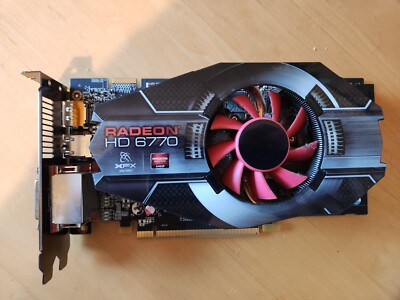XFX AMD Radeon HD 6770 (HD-677X-ZNFC) 1 GB / 1 GB (max) GDDR5 SDRAM PCI ...