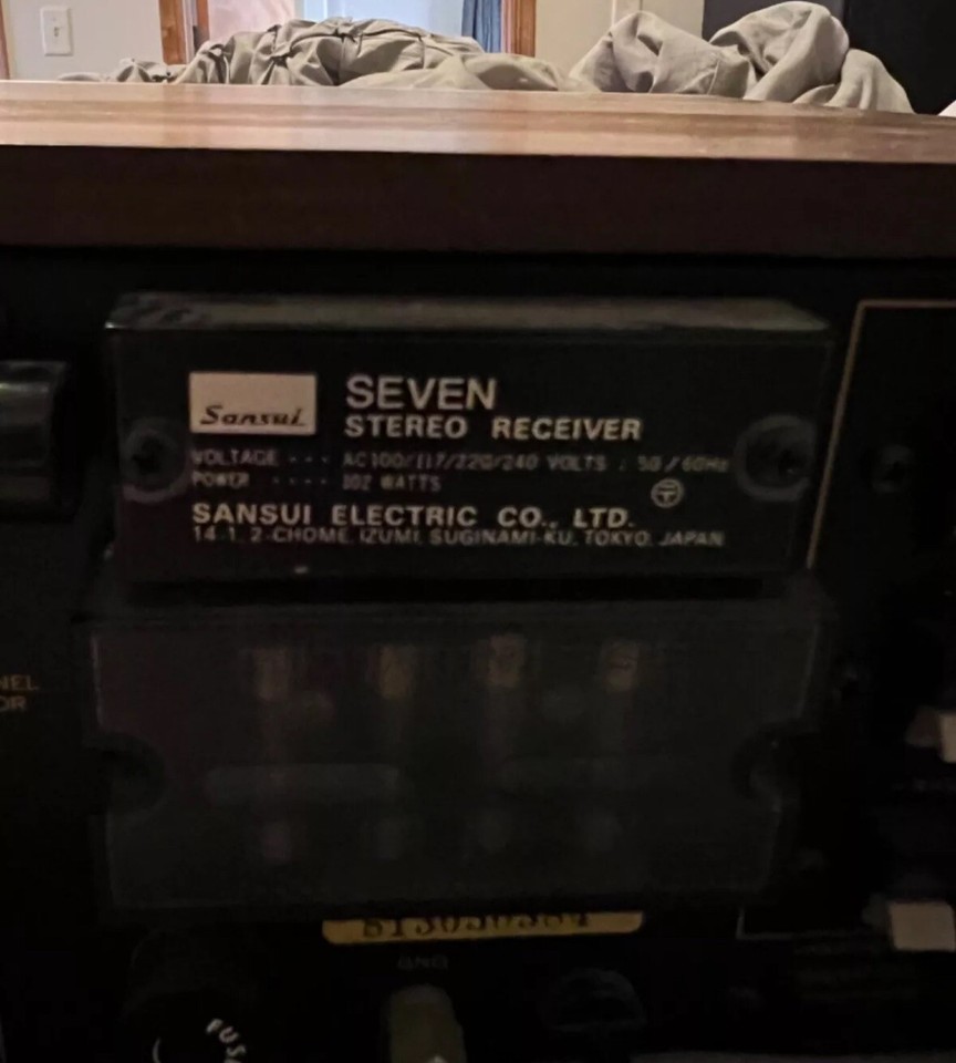SANSUI Model Seven Stereo Receiver w/ Phono & Original Manuals. Fully ...