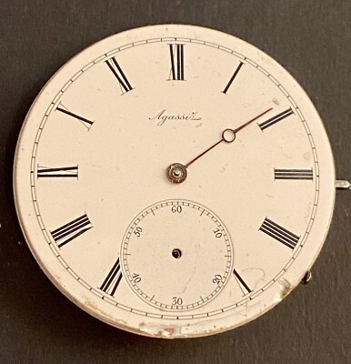 Agassiz Vintage Pocket Watch Movement 43mm | eBay